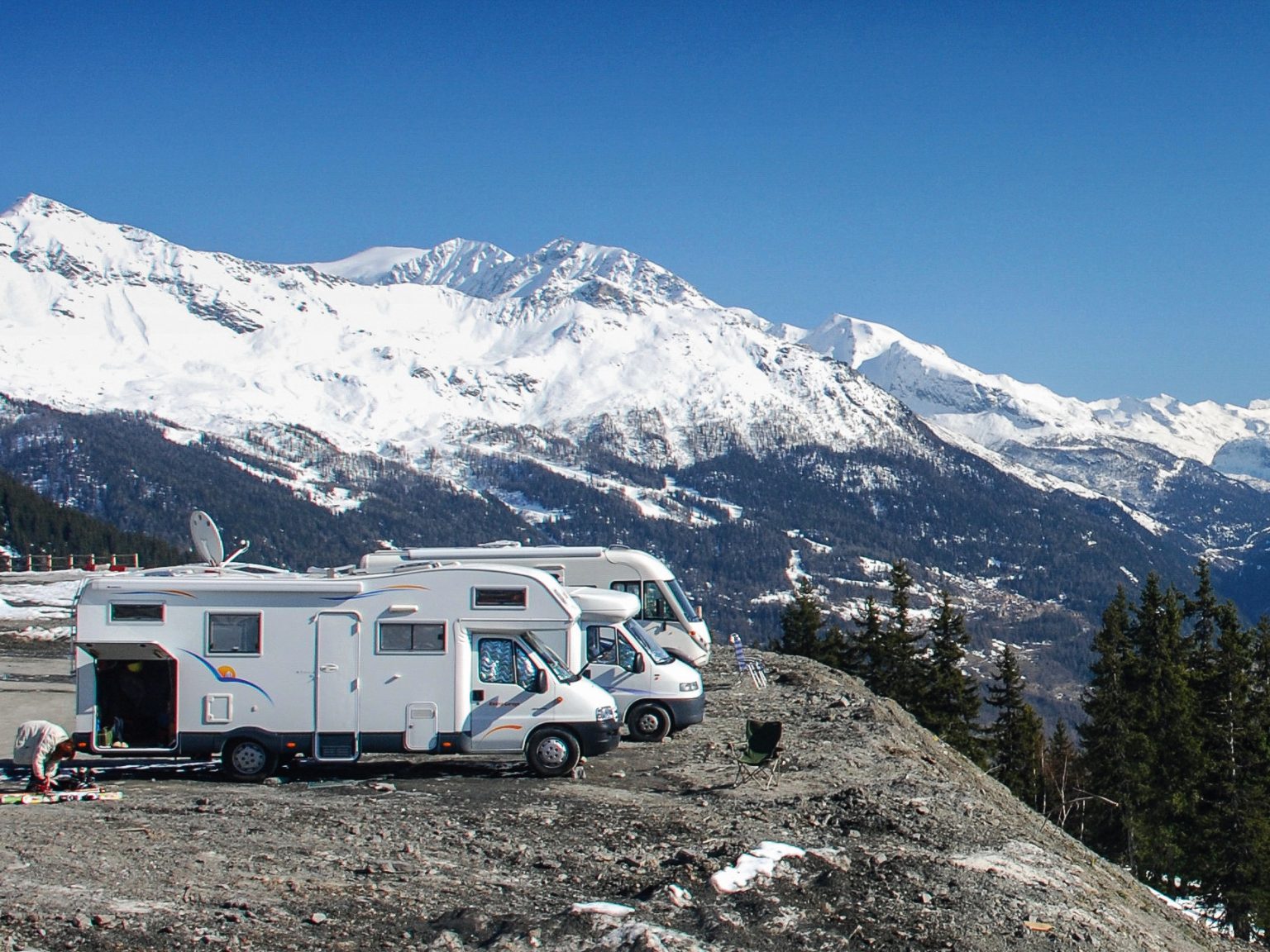 Stay at the best aires for ski holidays in your motorhome - Practical ...