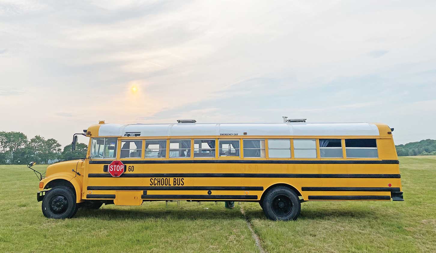 Converting an American school bus? Here's how Niall Seymour did it ...
